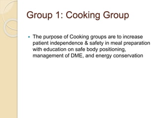 Grouptherapyppt | PPTX | Physical Therapy | Wellness