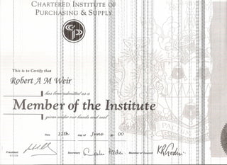 000612 Drew Weir - MCIPS Certificate | PPT