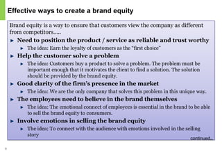 A typical branding initiative | PPT