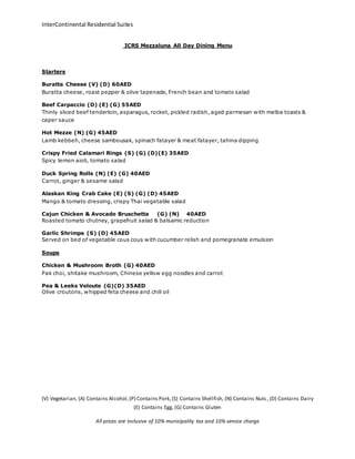 ALL DAY DINE MENU | DOCX | Barbecues and Grilling | Food & Drink