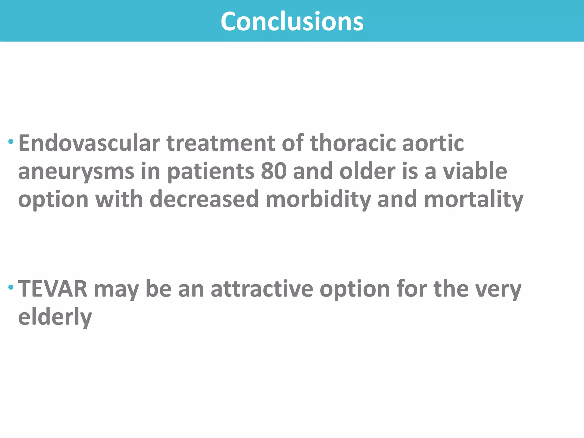 TEVAR Octogenarian QuickShot Hughes | PPTX
