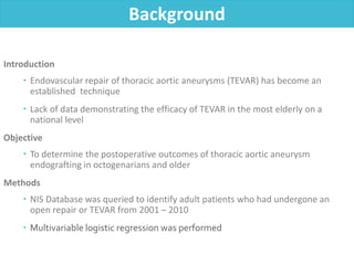 TEVAR Octogenarian QuickShot Hughes | PPTX