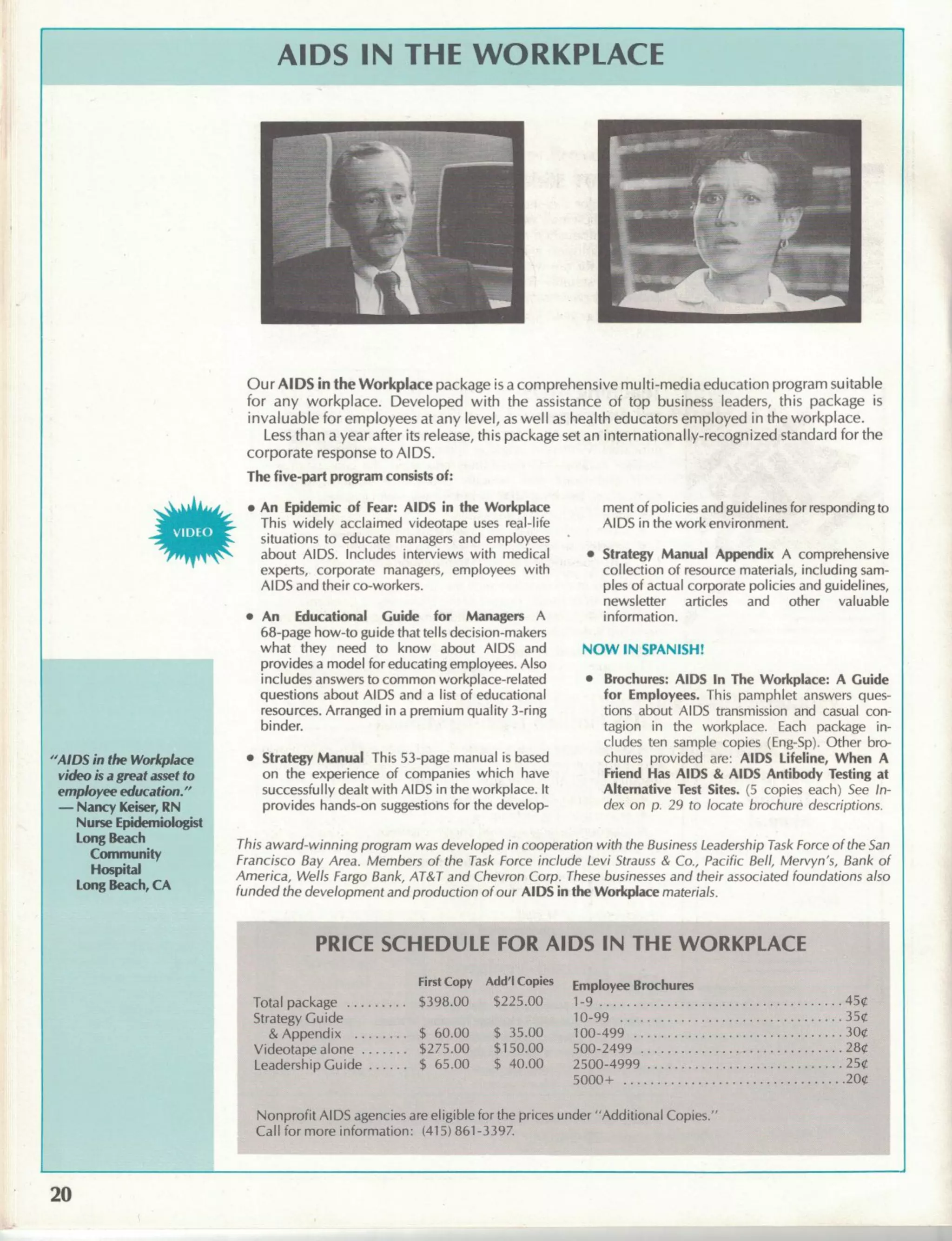 SFAF 1988 AIDS Educator pages | PDF