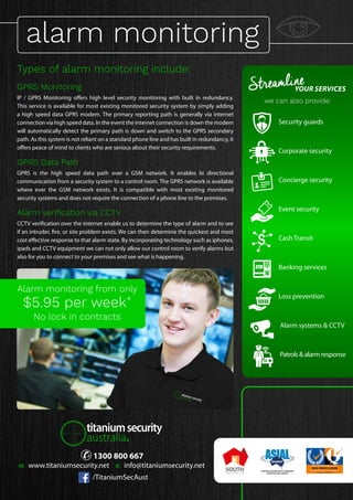 Alarm Monitoring_EMAIL Flyer | PDF