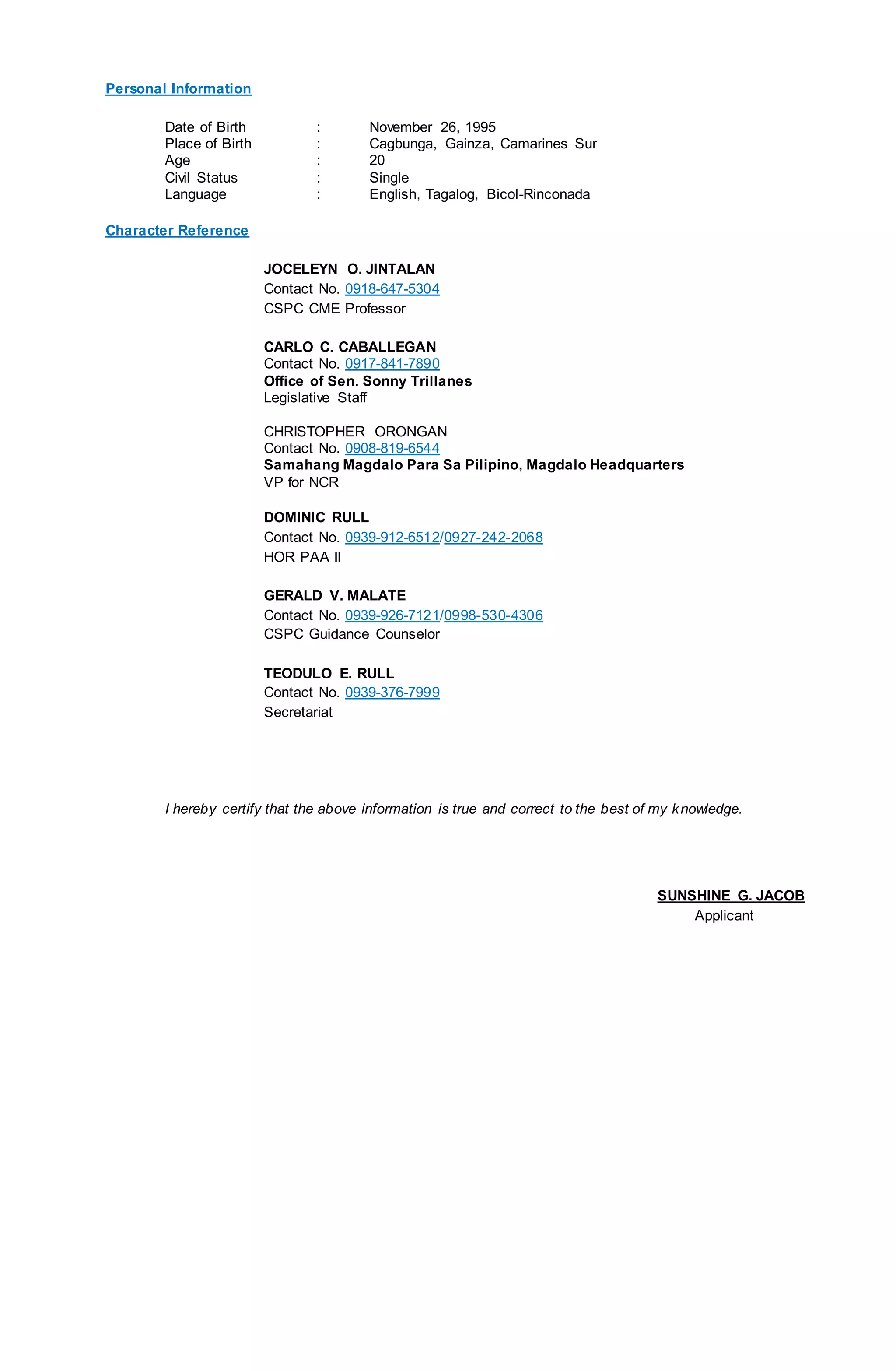 CV_Sunshine Jacob | DOCX