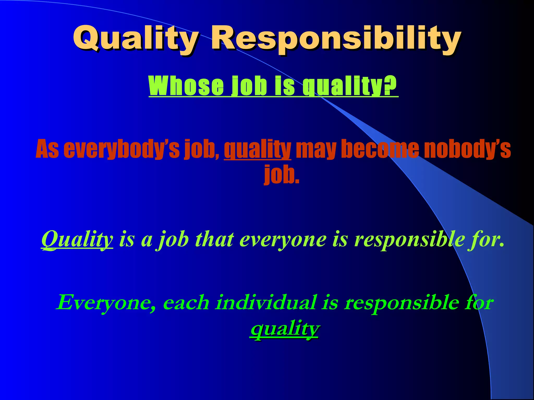 Quality Awareness Training | PPT