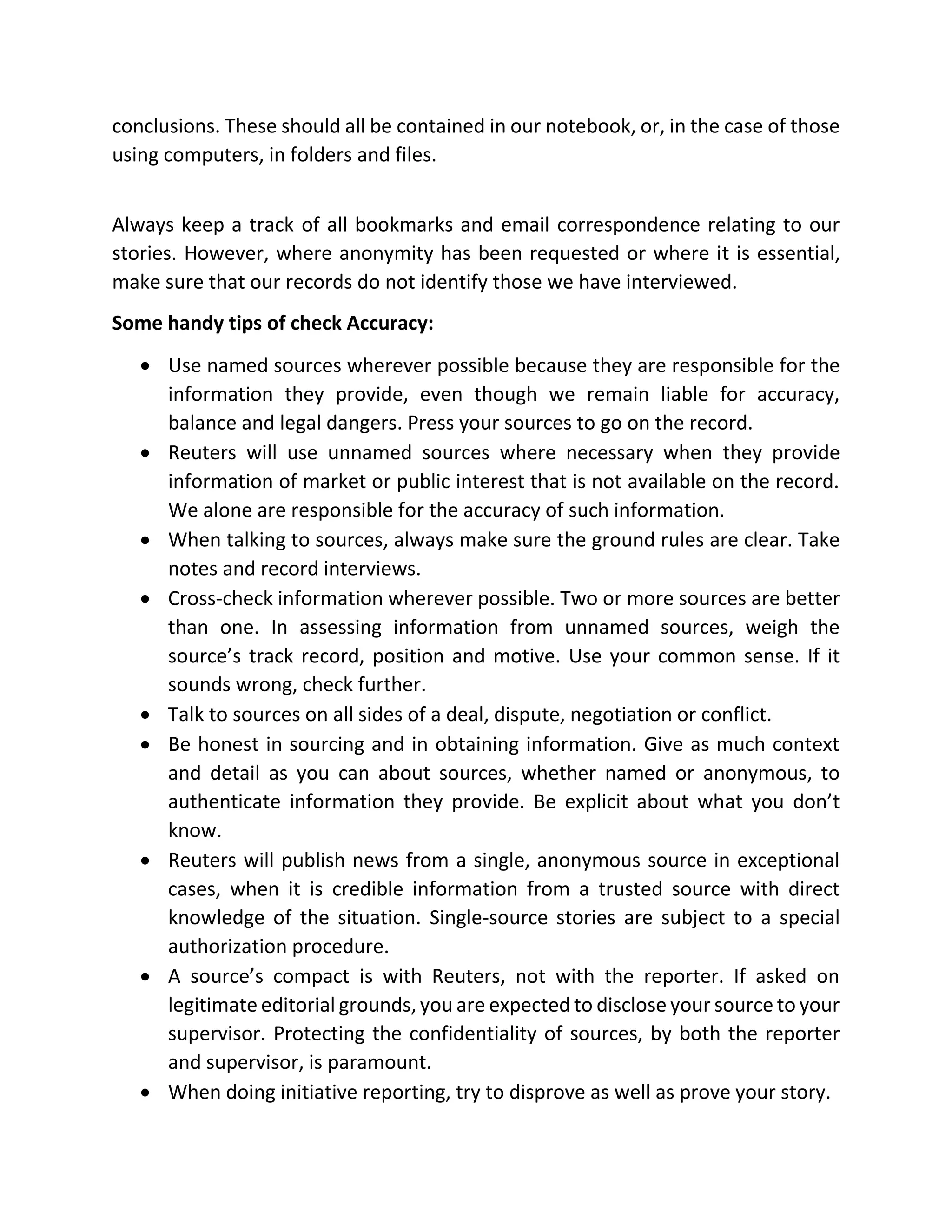 Check List for accuracy, Balance & credibility | PDF