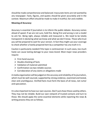 Check List for accuracy, Balance & credibility | PDF