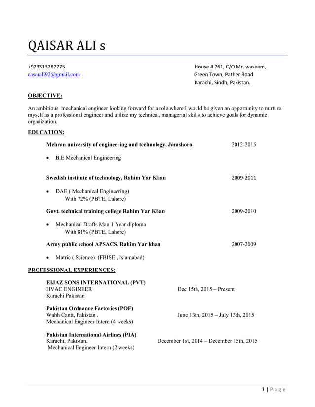 QAISAR ALI ENGINEER | PDF