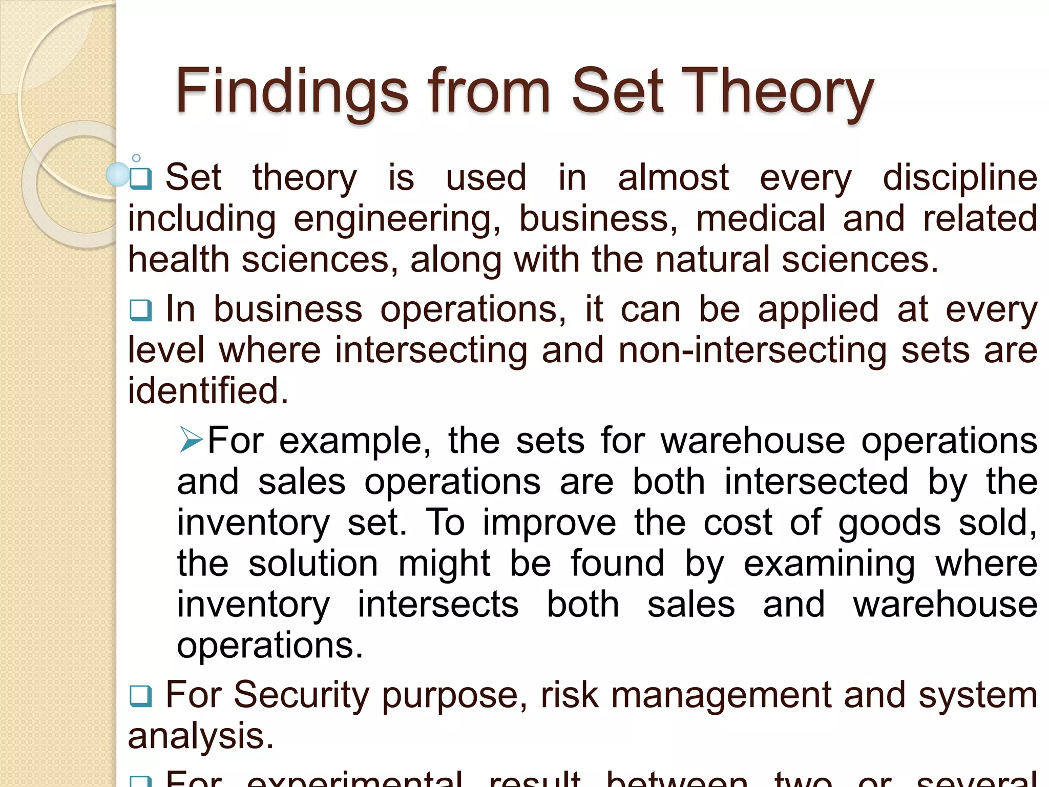 Set Theory Presentation | PPTX