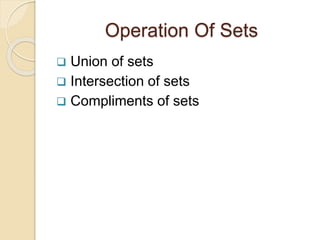Set Theory Presentation | PPTX
