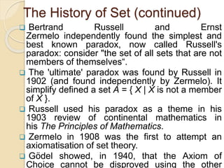 Set Theory Presentation | PPTX