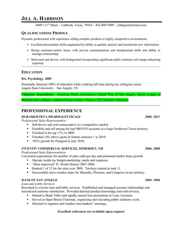 Jill A Harrison NEW Resume | DOC