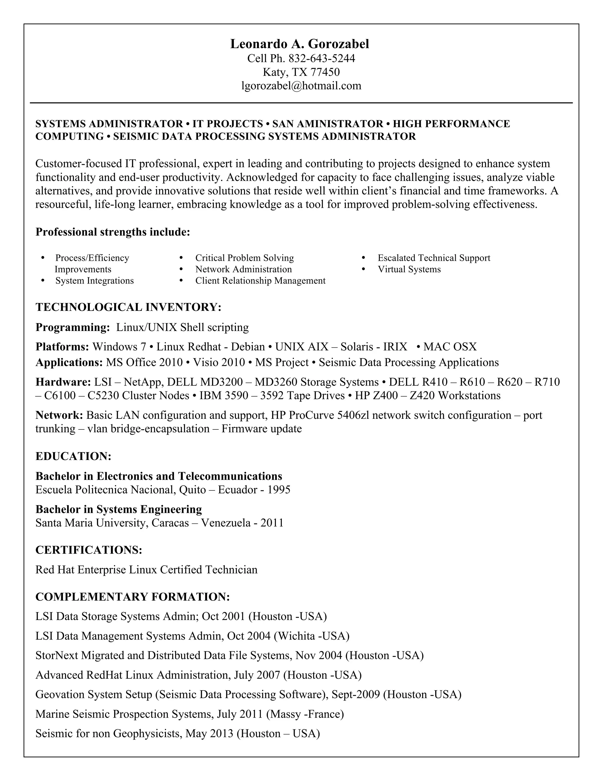 Resume - LG | PDF