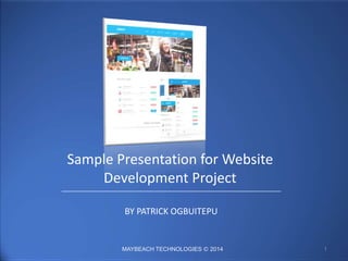 Sample Presnetation for Website Development Project | PPT
