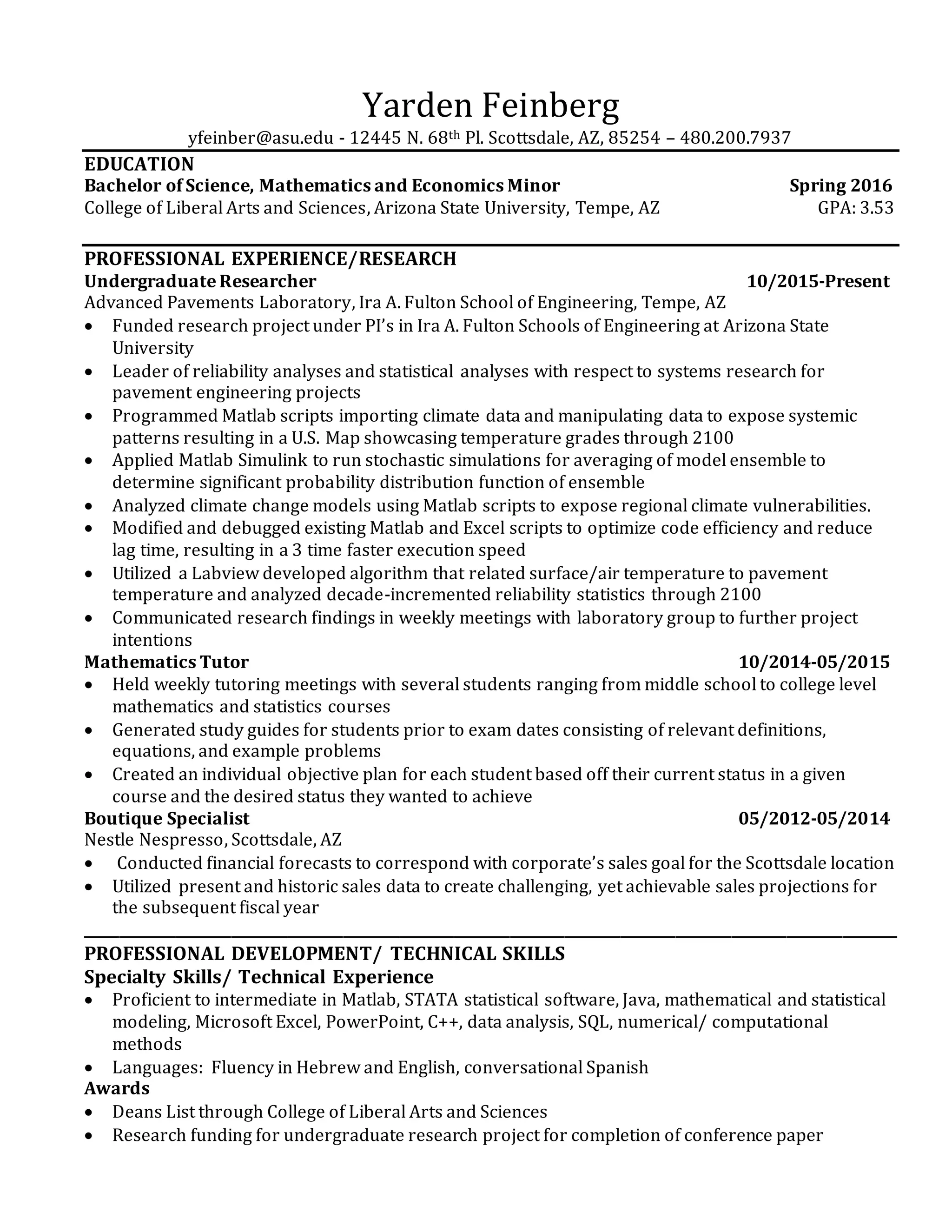 Resume-Yarden1 | DOCX