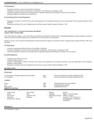 Khurram Shahzad-CV updated | PDF