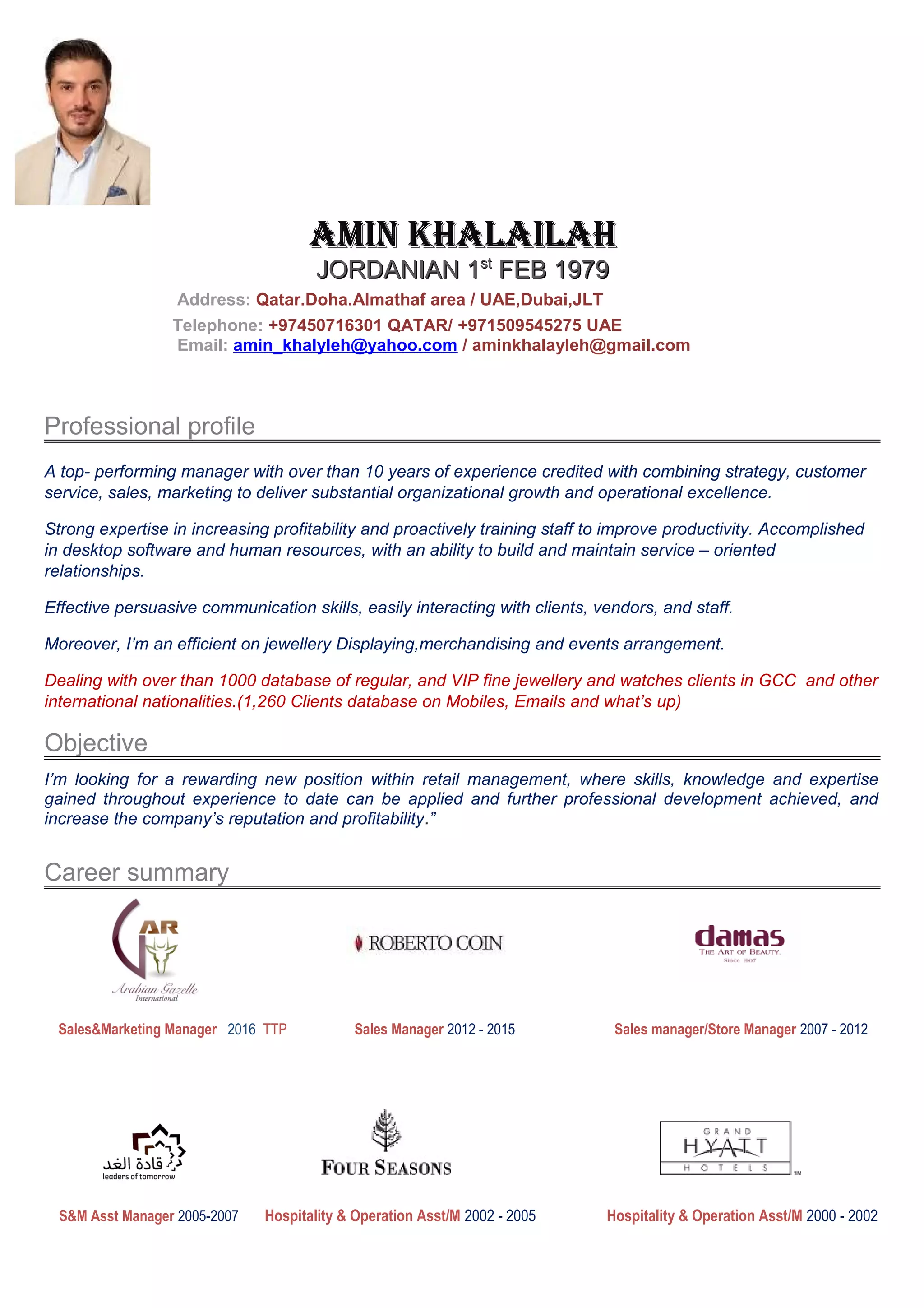Amin CV 2016 | DOC | Business Administration | Business