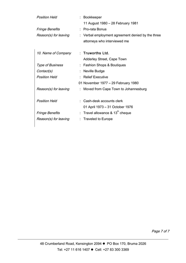 Elsa CV | DOC