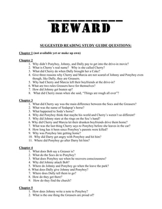 Outsiders symbolism | PDF | Poetry | Books and Literature