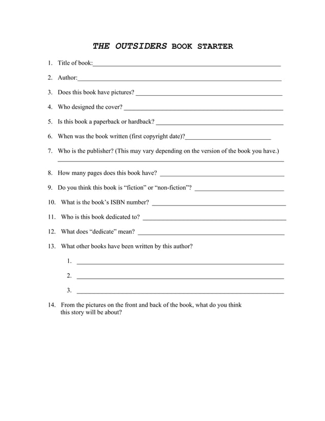 Outsiders symbolism | PDF | Poetry | Books and Literature