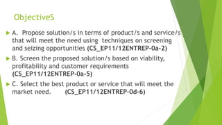 Opportunity_screening.ppt entrepreneurship | PDF