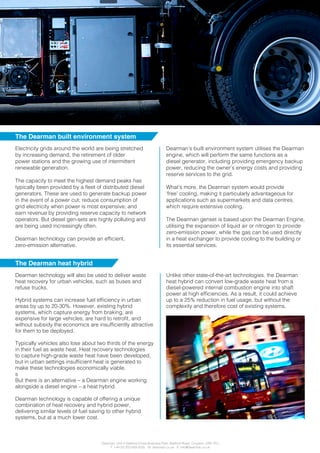 Dearman cold economy engines waste heat to power | PDF | Home ...