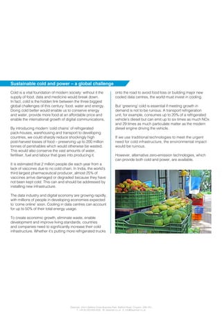 Dearman cold economy engines waste heat to power | PDF