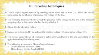 E1 LINK IS EUROPEAN FORMAT | PPTX