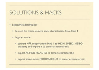 Camera2 API, SHIM, and HAL 3.2 in Android 5.1 | PDF | Operating Systems ...