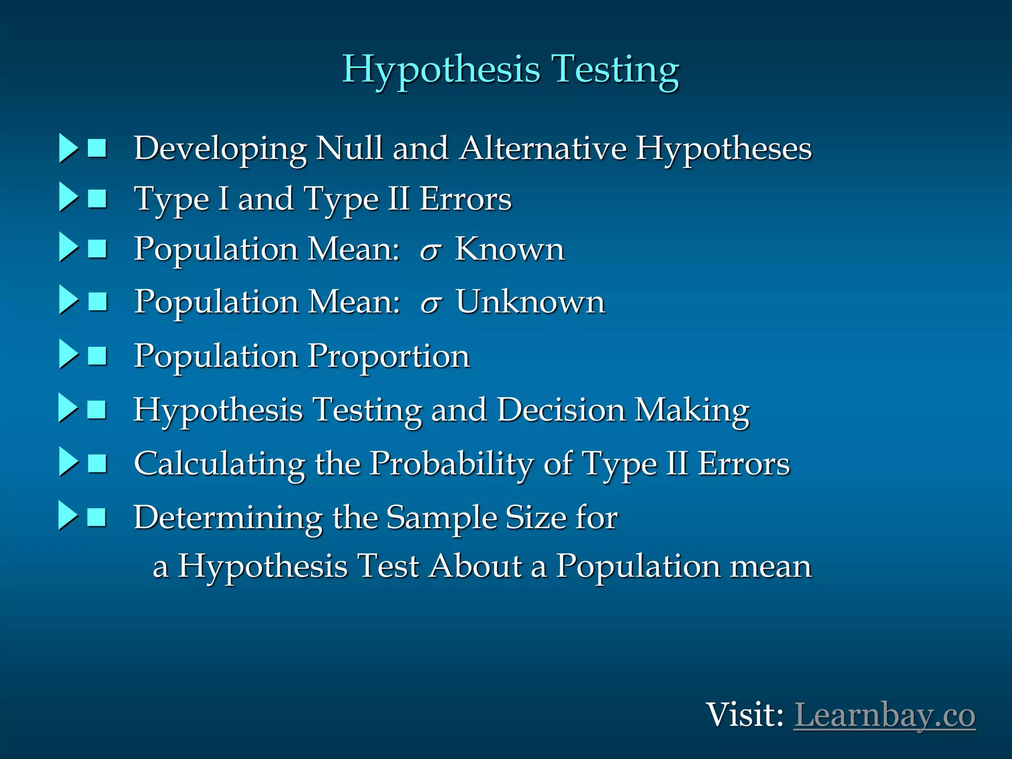Hypothesis testing | PDF