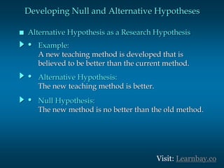 Hypothesis testing | PPT