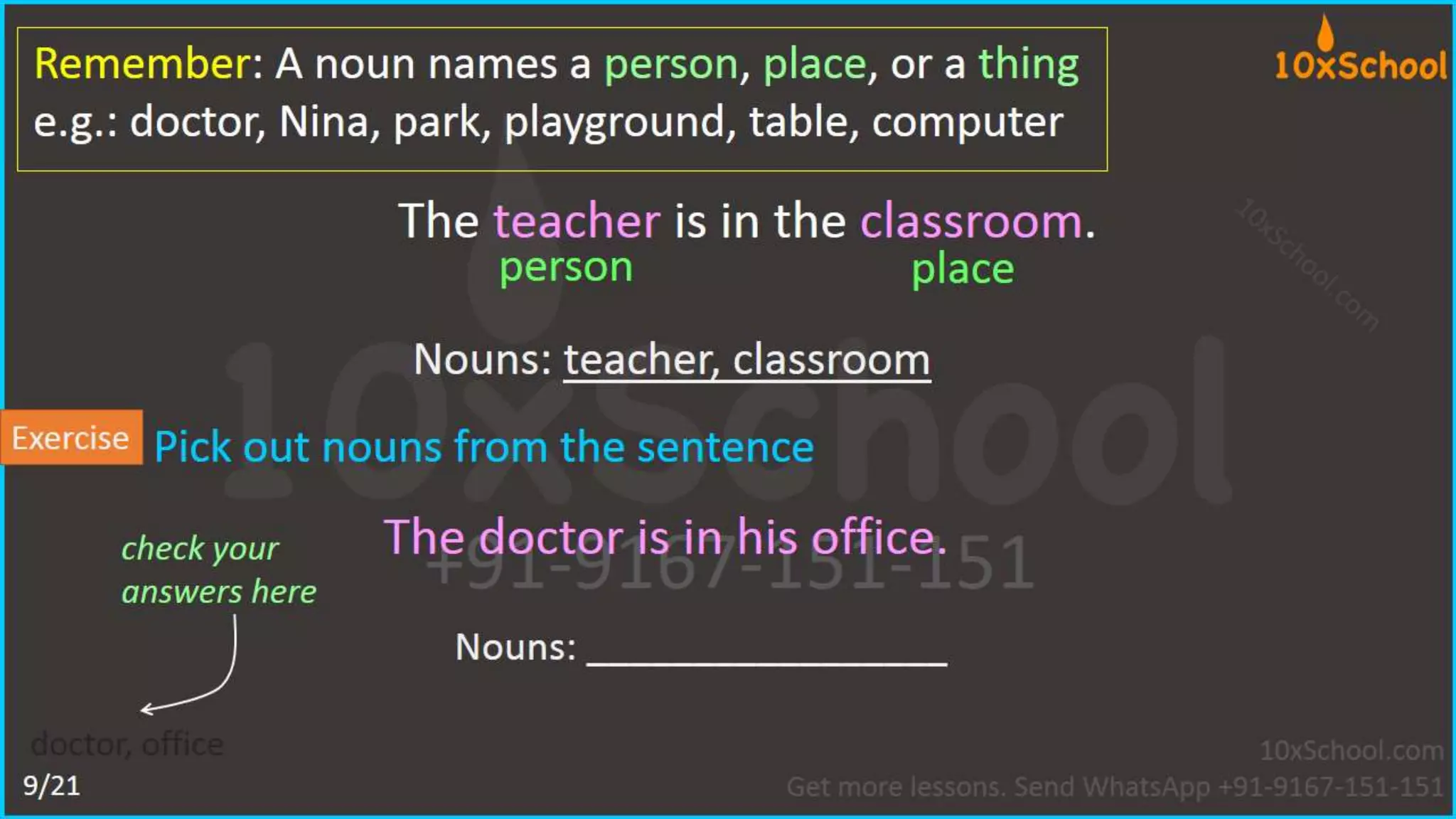 Grade 1: Naming Words | PPTX