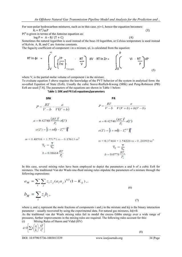 An Offshore Natural Gas Transmission Pipeline Model and Analysis for the Prediction and ...