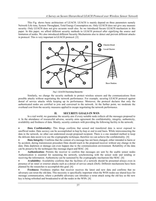 A Survey on Secure Hierarchical LEACH Protocol over Wireless Sensor Network | PDF | Internet of ...