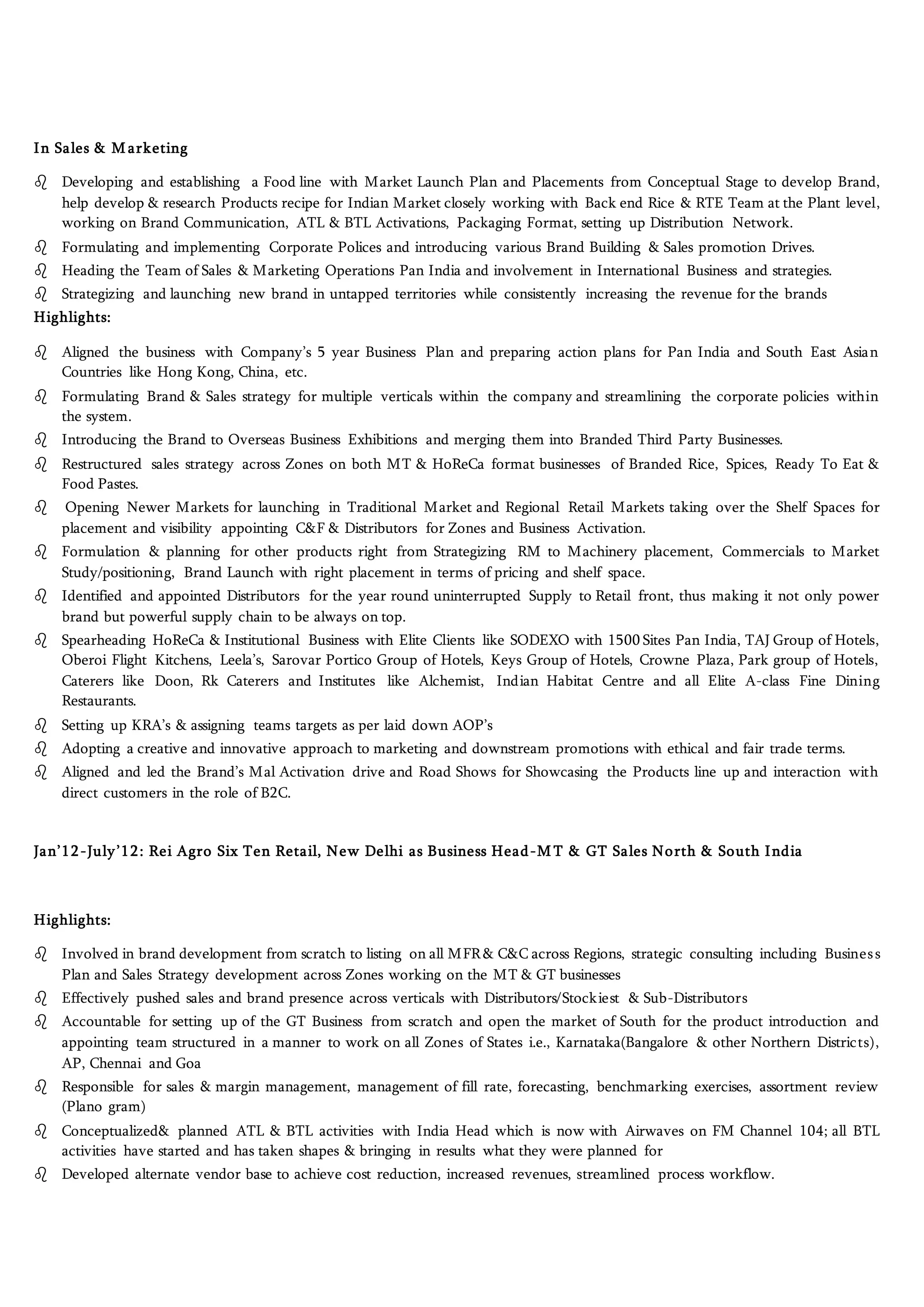 Professional Profile Sandeep Vats | DOCX