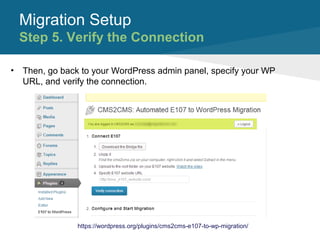 e107 to WordPress Migration Plugin: How It Works | PPT