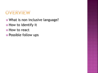 Inclusive Language | PPTX