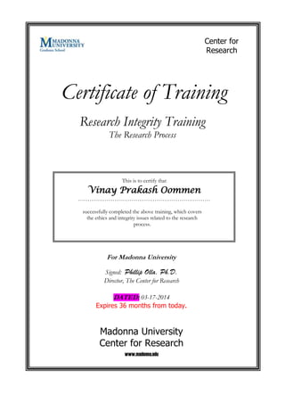 Certificate Research Process(7) | PDF