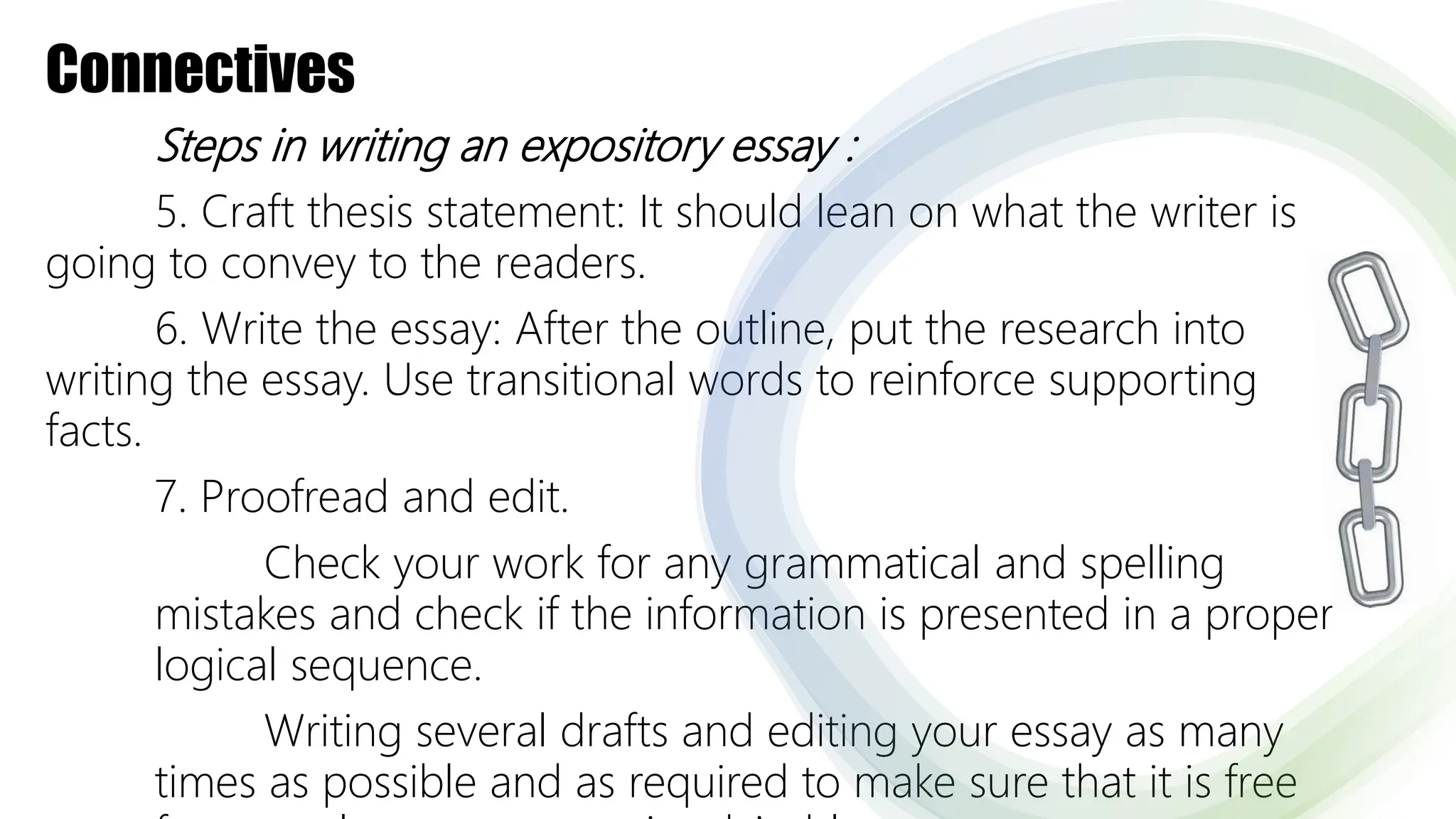 English 10- Quarter 2: Types of Expository Writing and Connectives and Its Uses | PPTX