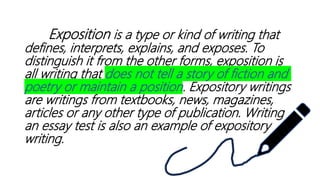 English 10- Quarter 2: Types of Expository Writing and Connectives and ...