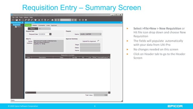 E10 Purchase Requisition Training.pptx | Email | Internet