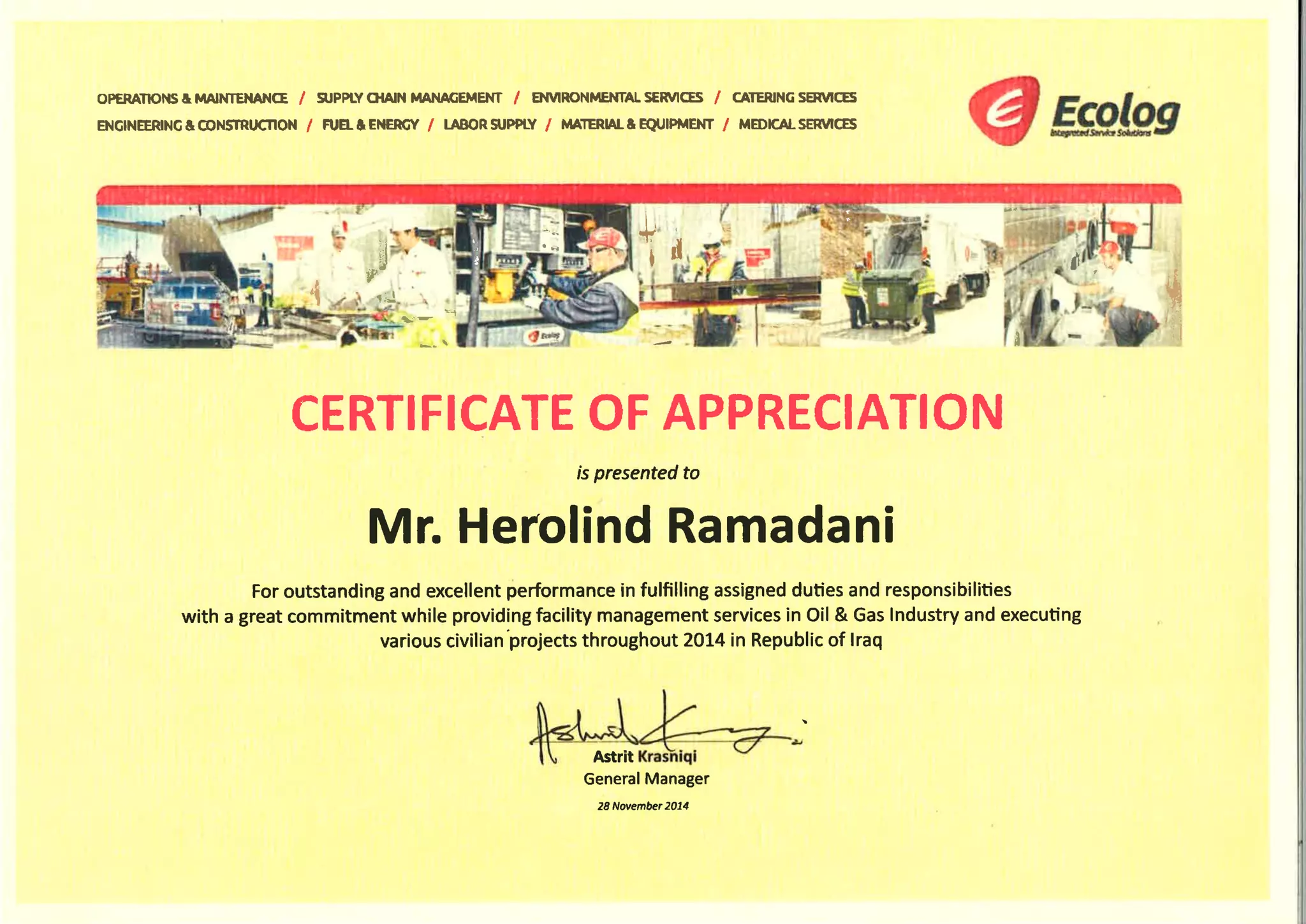Certificate of Appreciation | PDF