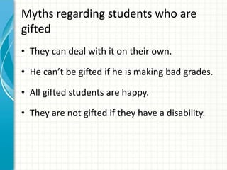 Bullying among the gifted | PPTX