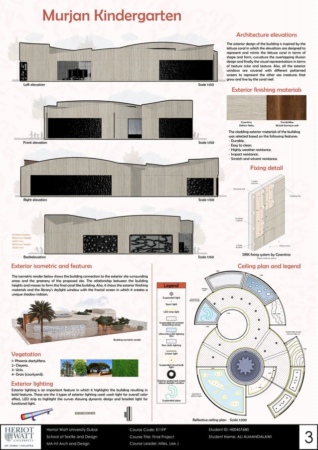 Murjan kindergarten design proposal | HWU-E11FP | PDF