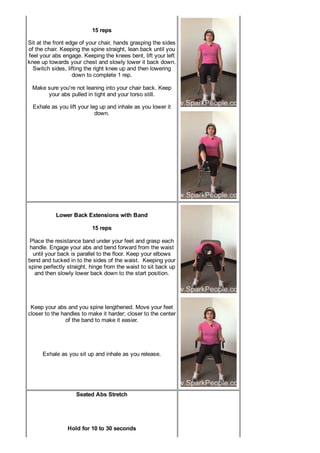 E11 stretch band on chair | PDF | Physical Therapy | Wellness