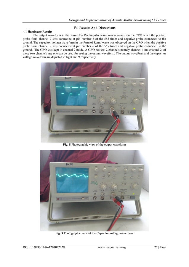 Design and Implementation of Astable Multivibrator using 555 Timer ...