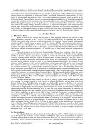 Checklist of plants in the University Botanic Garden of Maseno and ...