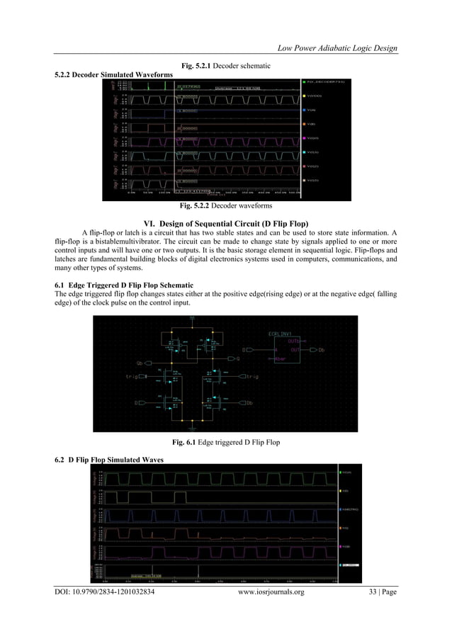 Low Power Adiabatic Logic Design | PDF