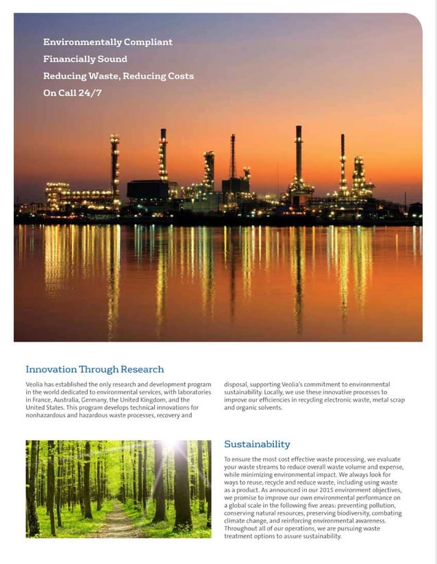 Managing Hazardous and Nonhazardous Waste Brochure | PDF